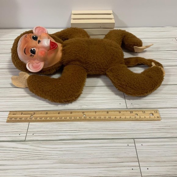 Toys | Vintage Rubber Face Monkey Big Ears Stuffed Animal Plush | Poshmark